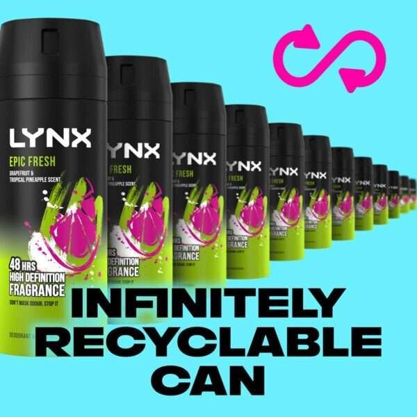 Lynx Epic Fresh 48h Deodorant Body Spray 150ml | Henry & Hunter