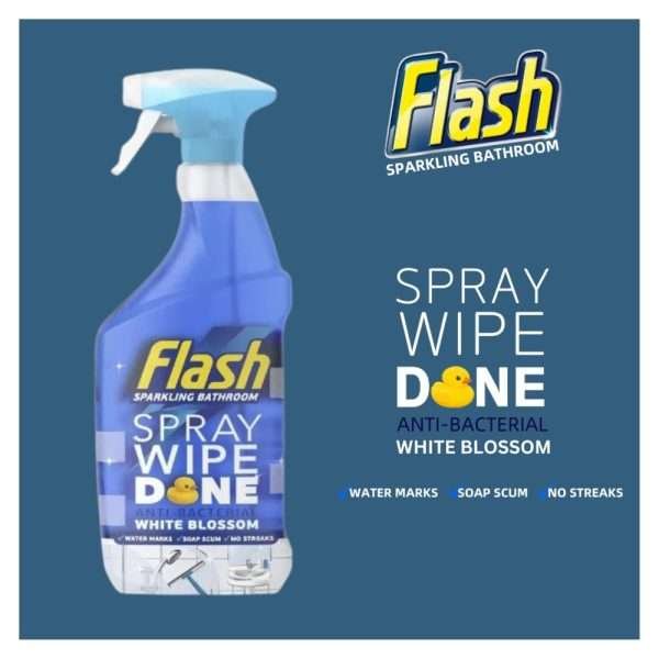 Flash Spray Wipe Done White Blossom 800ml | Henry & Hunter
