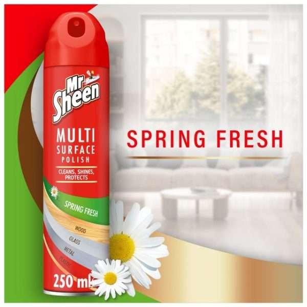 Mr Sheen Spring Fresh Multi Surface Polish 250ml | Henry & Hunter