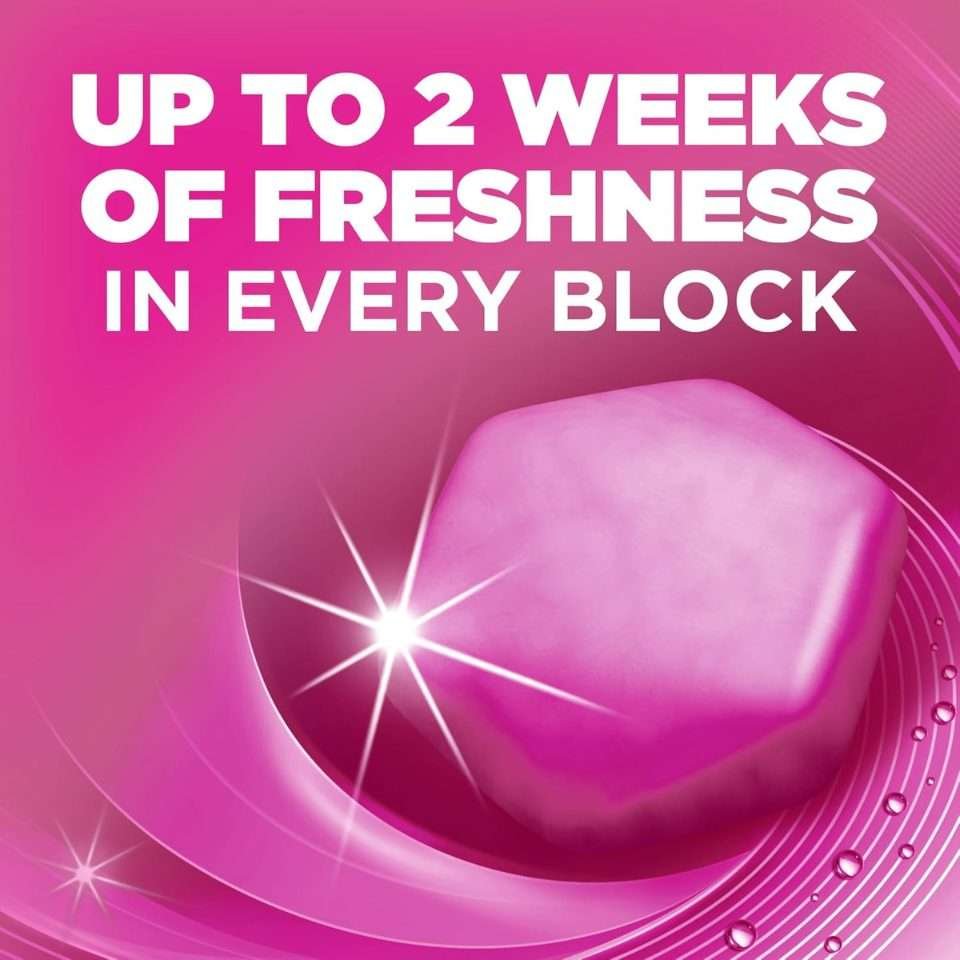 Harpic Floral Hygienic & Fresh Toilet Block Sticker 4 Pack | Henry & Hunter