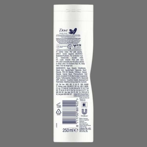 Dove Pampering Care Body Lotion 250ml – Henry & Hunter